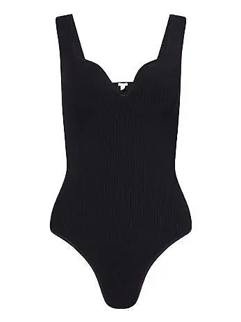 Alaïa Sleeveless Knit Bodysuit - Noir Alaia