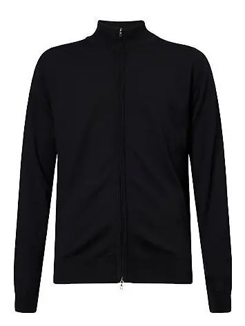 John Smedley Claygate Full-zip Wool Jacket - Black