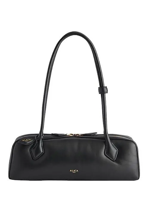 Alaïa Teckel Medium Leather Shoulder Bag - Noir