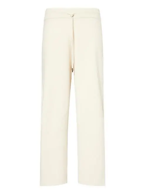Moncler Straight-leg Wool And Cashmere Jogging Bottoms - Natural