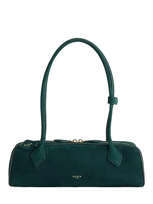 Alaïa Teckel Medium Nubuck Shoulder Bag - Vert Foret