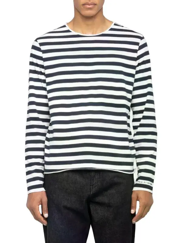 Zadig&Voltaire Timo Striped Long-sleeve T-shirt - White