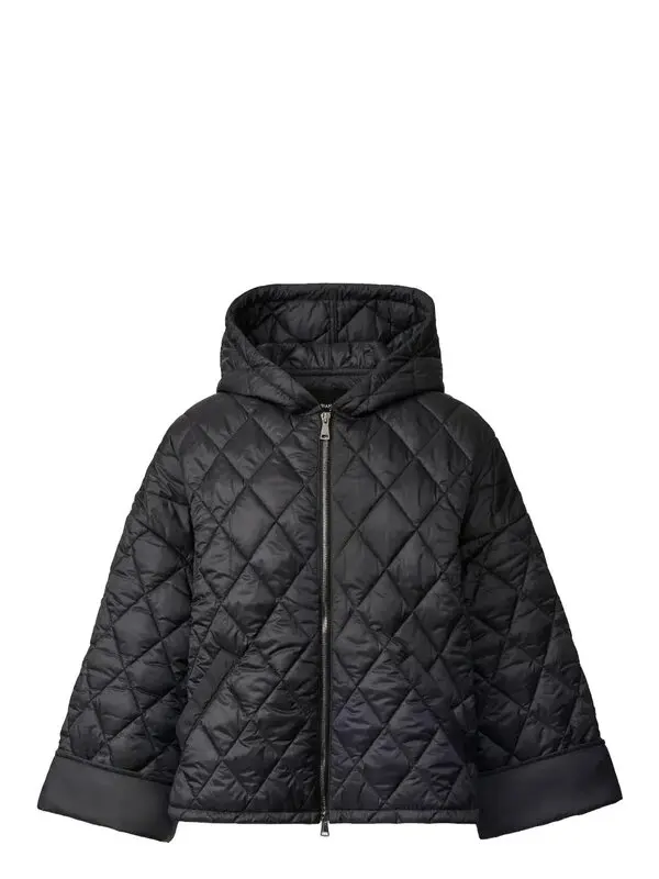 Fabiana Filippi Quilted Hooded Jacket - Black