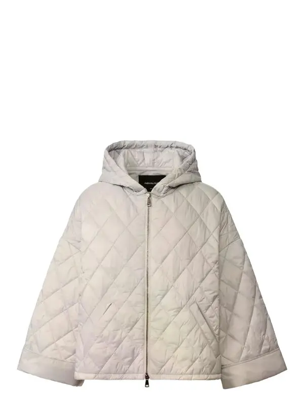 Fabiana Filippi Quilted Hooded Jacket - Grey