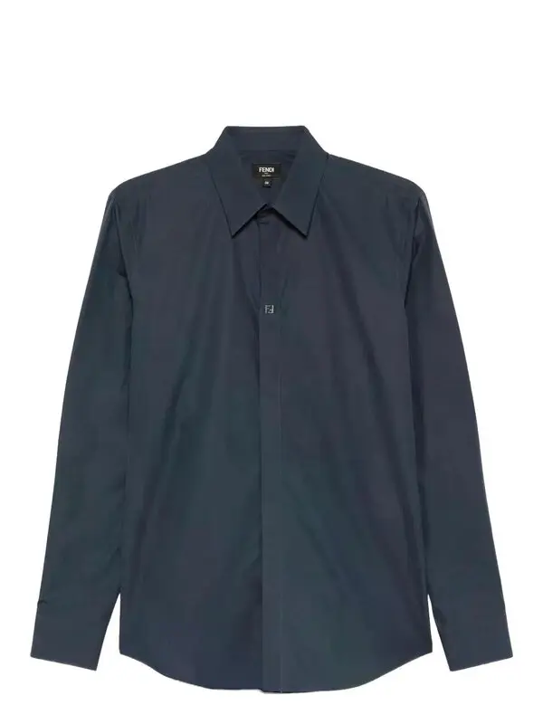 Fendi Logo-detail Shirt - Blue