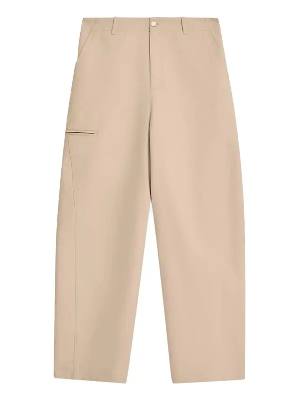 Givenchy Cotton Gabardine Wide-leg Pants - 250-beige