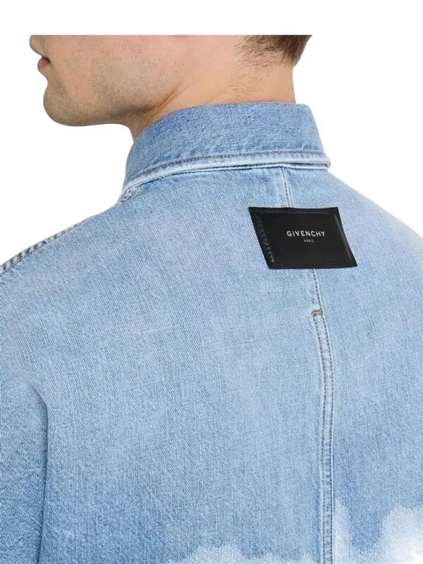 Givenchy Apos;s Stone-washed Denim Shirt - Light Blue