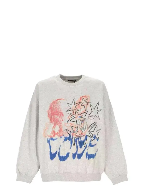 COLE BUXTON Crew-neck Graphic Sweatshirt - Grey