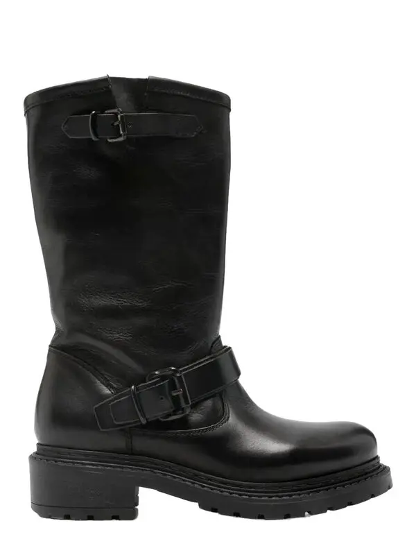 METISSE Buckle-strap Boots - Black