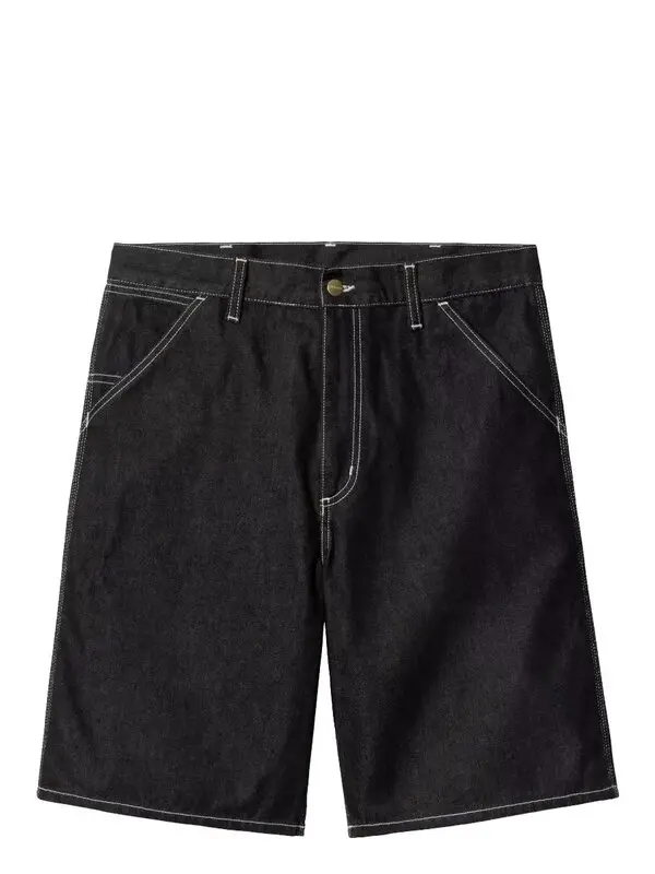 Carhartt Work In Progress Contrast Stitch Shorts - Black