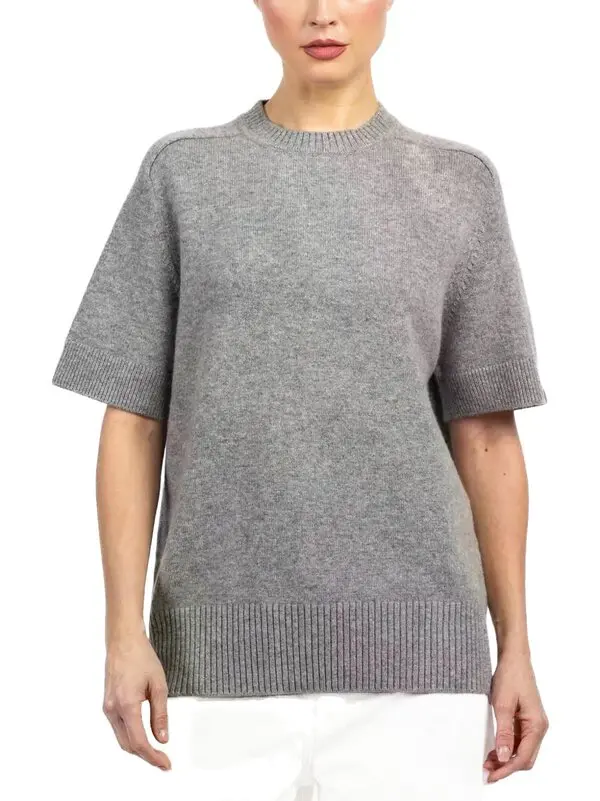 EXTREME CASHMERE X Short-sleeve Sweater - Grey