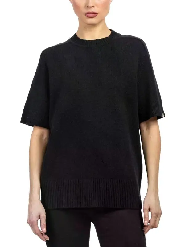 EXTREME CASHMERE X Short-sleeve Sweater - Black