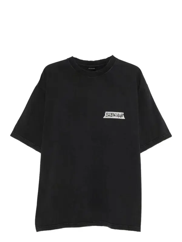 Balenciaga Masking Tape T-shirt - Black