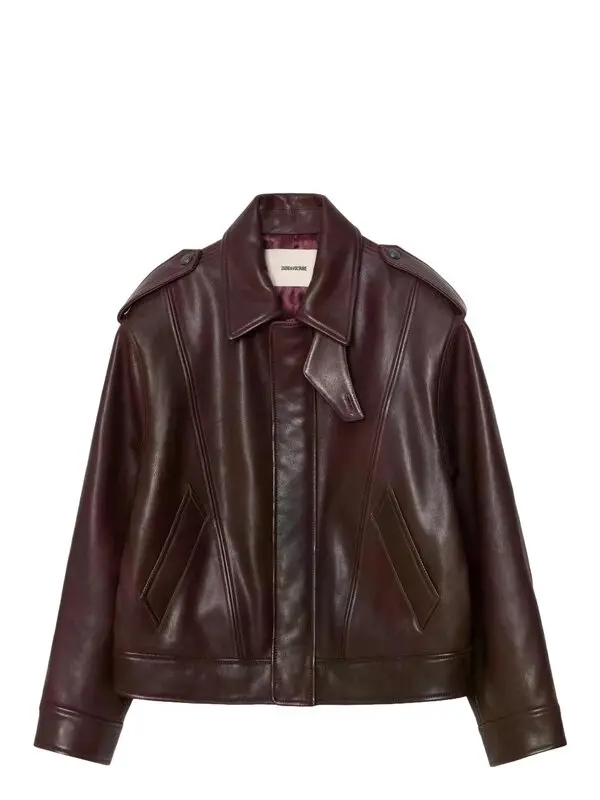 Zadig&Voltaire Kimo Leather Jacket - Red