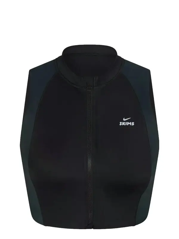 SKIMS X Nike Zip-up Sports Bra - Black