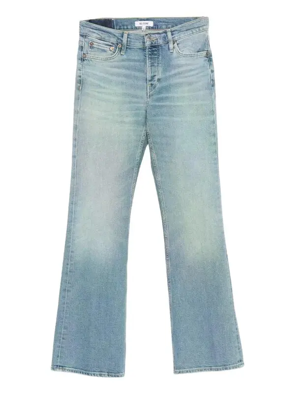 RE/DONE Button-fastening Flare Jeans - Blue
