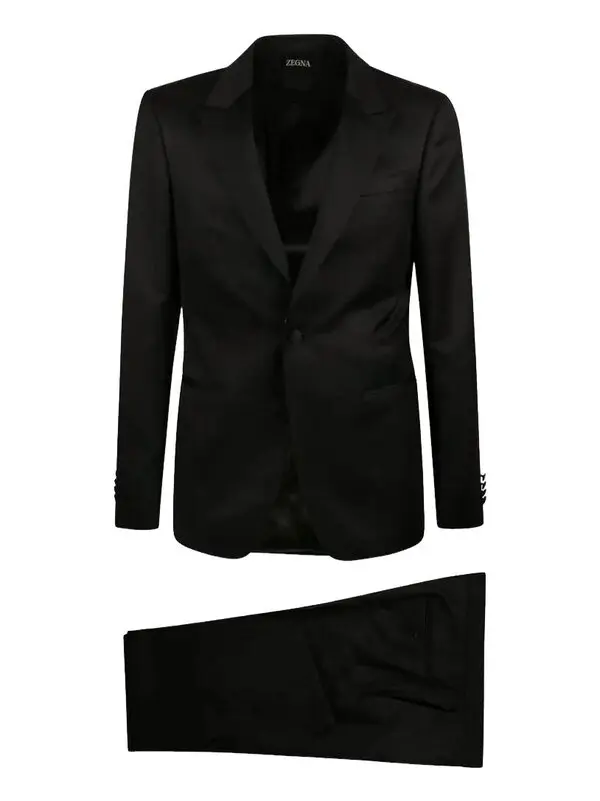 Zegna Single-breasted Suit - Black