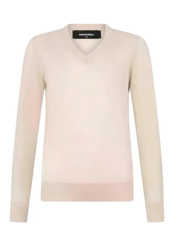 Dsquared2 V-neck Sweater - Neutrals