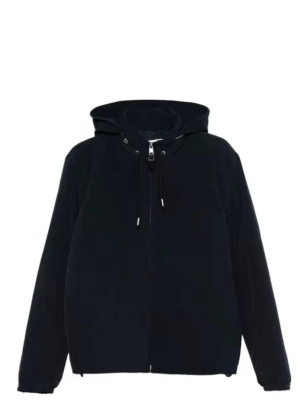 Sandro Zip-up Hooded Jacket - Blue