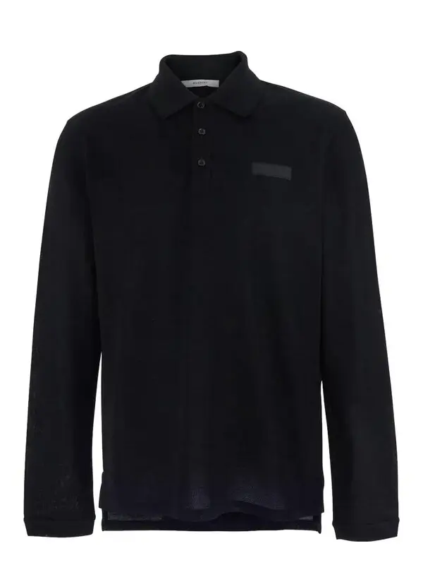 Givenchy Long-sleeve Polo Shirt - Black