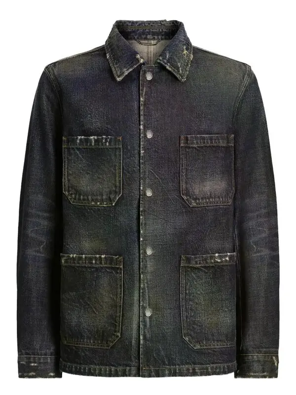Dolce & Gabbana Distressed-effect Denim Jacket - Blue