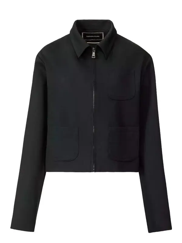 Fabiana Filippi Patch-pocket Zip Jacket - Black