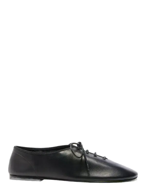 Proenza Schouler Glove Lace-up Ballerina Flats - Black