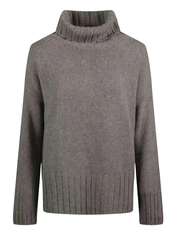 ARAGONA Roll-neck Sweater - Grey