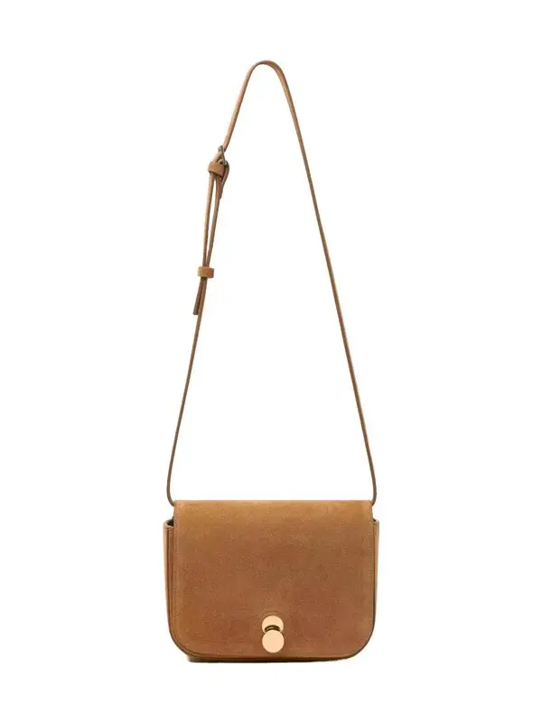 Fabiana Filippi Eclissi Turnlock Crossbody Bag - Brown