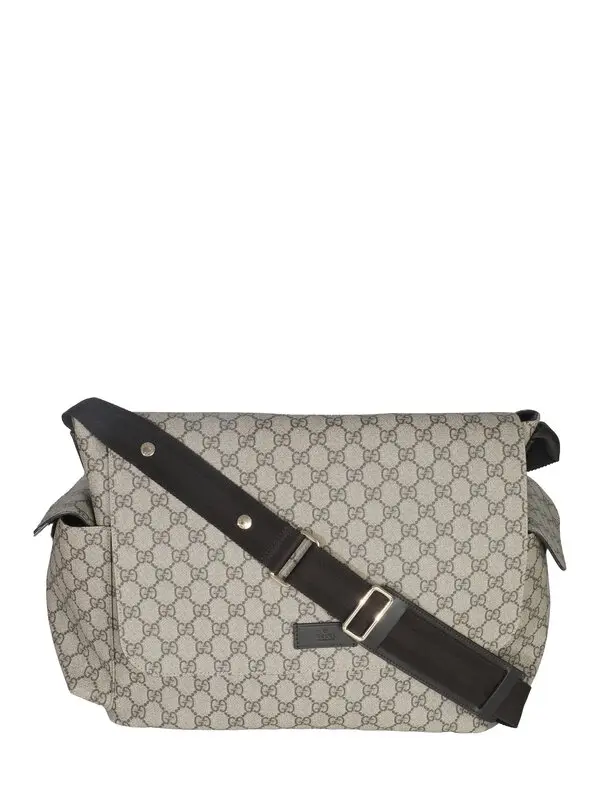 Gucci Gg Supreme Canvas Diaper Bag - Beige