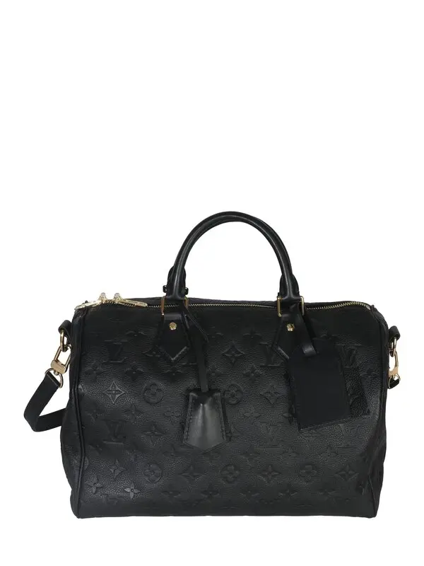 LOUIS VUITTON Monogram Empreinte Speedy Soft 30 - Black