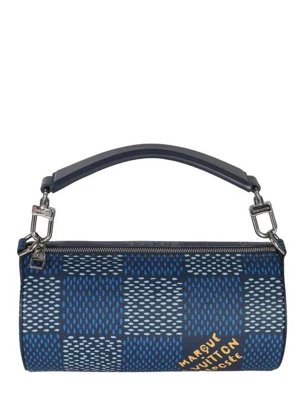 LOUIS VUITTON Damier Heritage Canvas Soft Polochon Pm - Blue