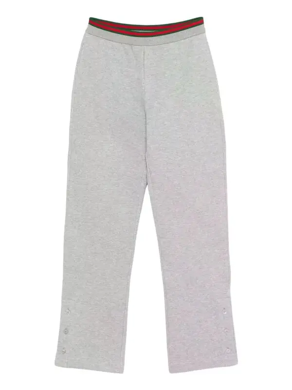 Gucci Button-detail Track Pants - Grey