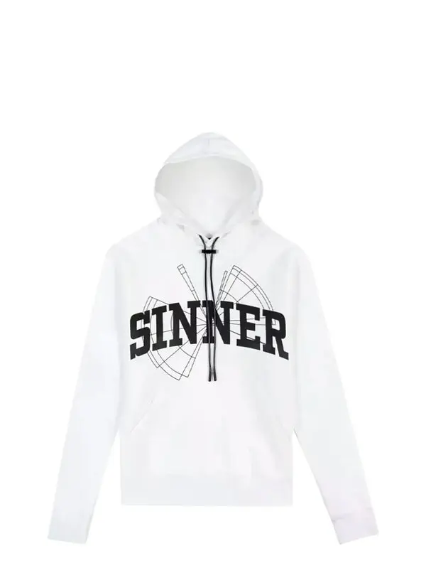 RtA Graphic Print Sinner Hoodie - White