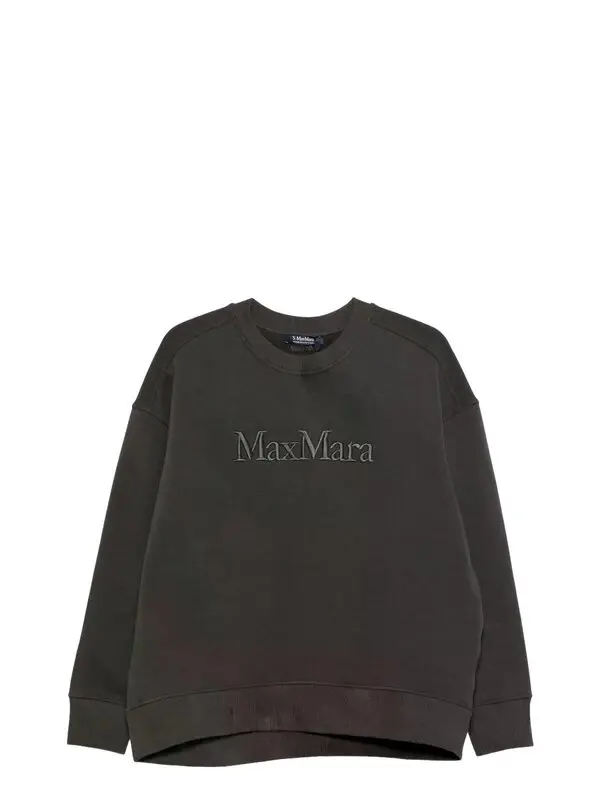 Max Mara Monza Logo-detail Sweatshirt - Green