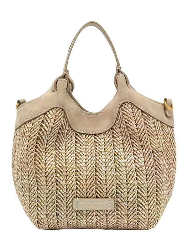 GIANNI CHIARINI Dua Woven Top-handle Tote Bag - Neutrals