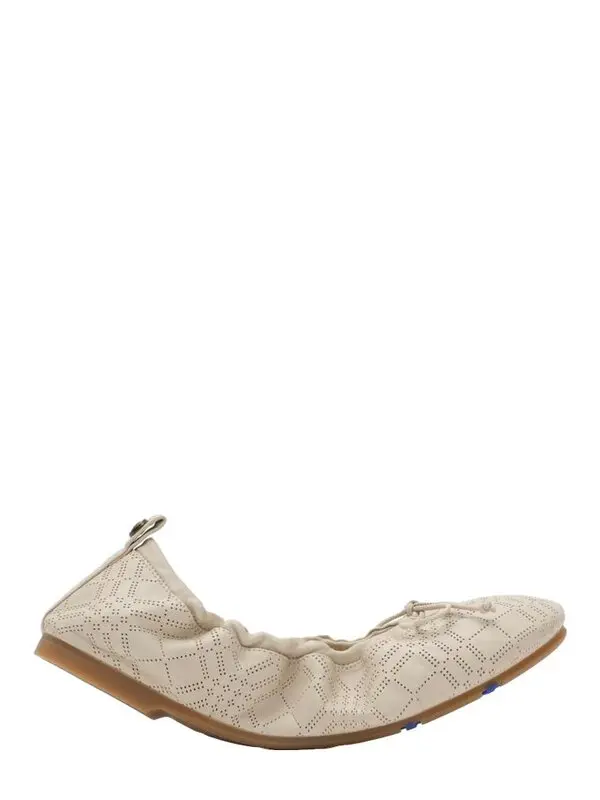 Burberry Leather Ballerinas - Nutmeg Beige