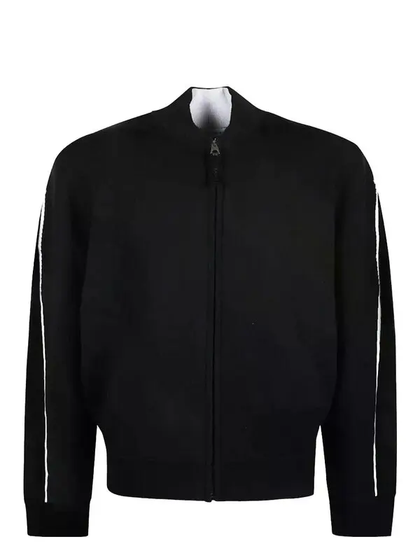 Givenchy Striped Zip Cardigan - Black