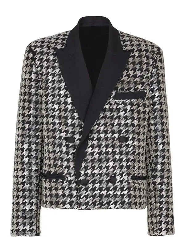 Balmain Virgin Wool Spencer Jacket - Silver