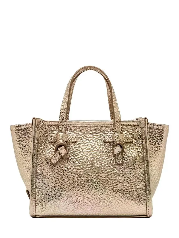 GIANNI CHIARINI Miss Marcela Knotted-handle Tote Bag - Gold