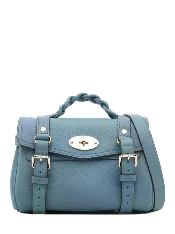 Mulberry Mini Alexa Braided Crossbody Bag - Blue