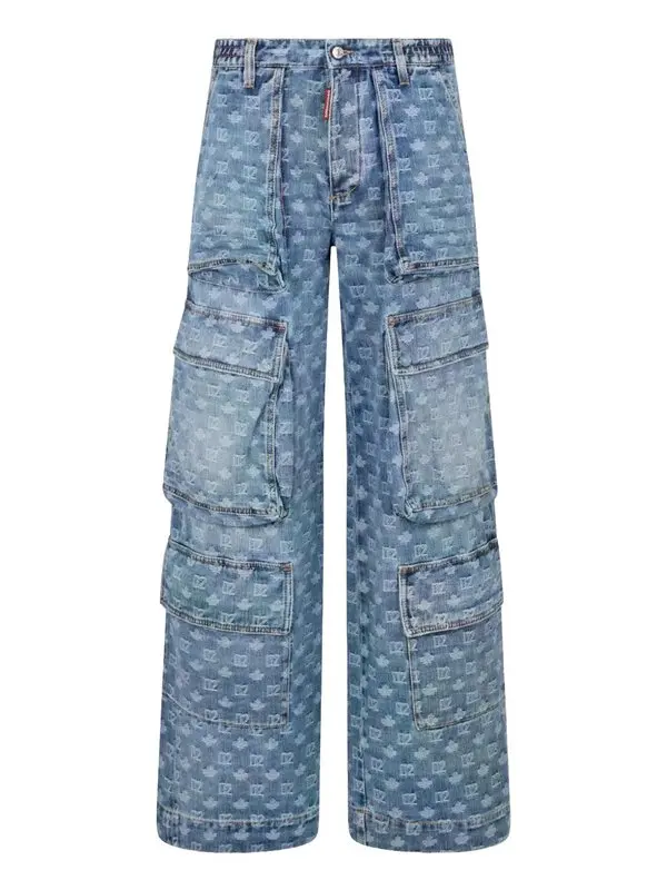 Dsquared2 Logo-print Trousers - Blue