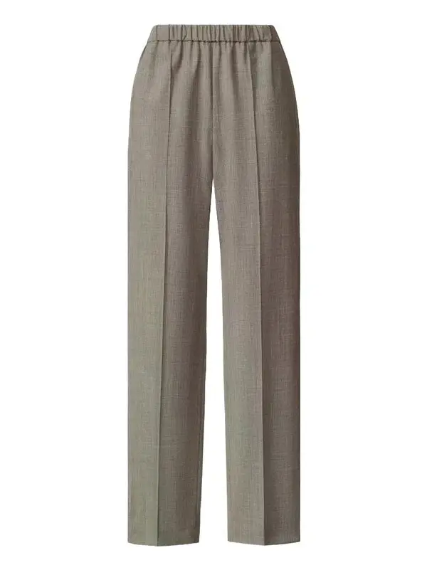 Fabiana Filippi Elasticated-waist Straight Trousers - Grey