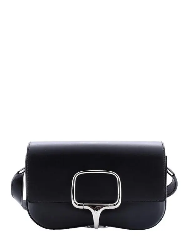 HERMES Della Cavalleria Elan Shoulder Bag Tadelakt - Black