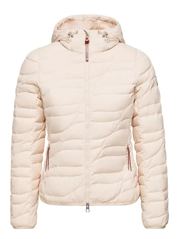 Moncler Delebiao Hooded Short Down Jacket - Beige