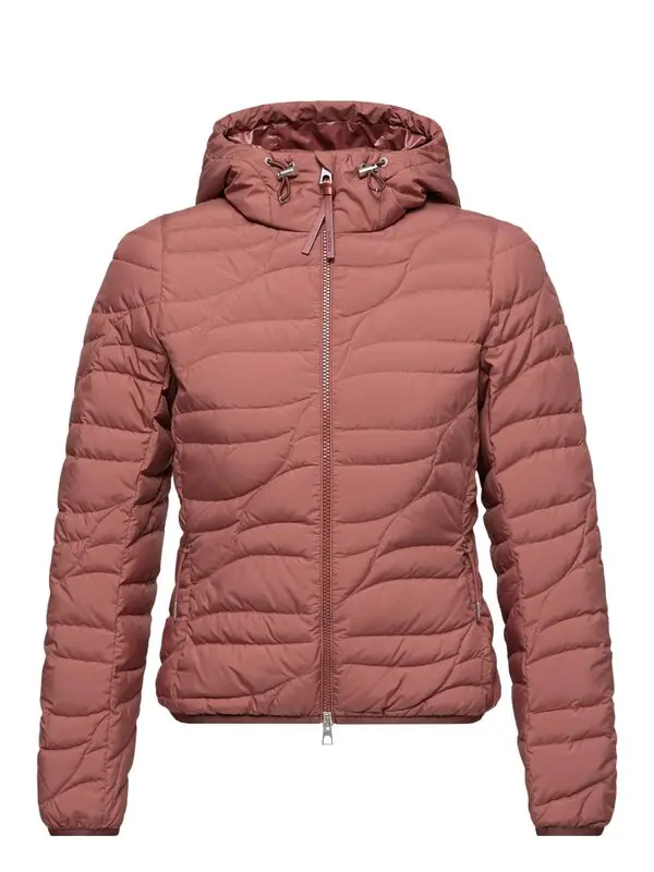 Moncler Delebiao Hooded Short Down Jacket - Brown