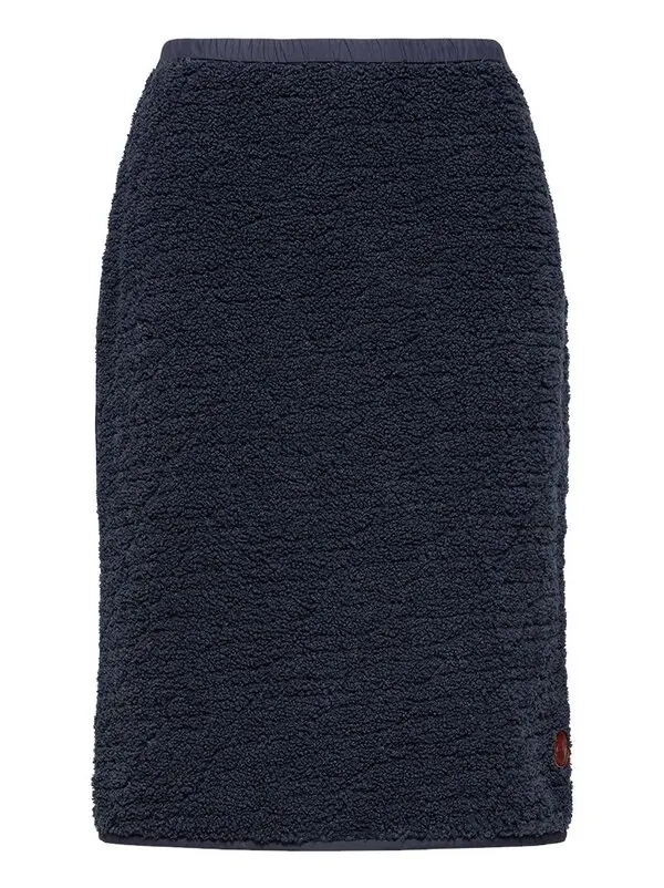 Moncler Teddy Knee-length Padded Skirt - Blue