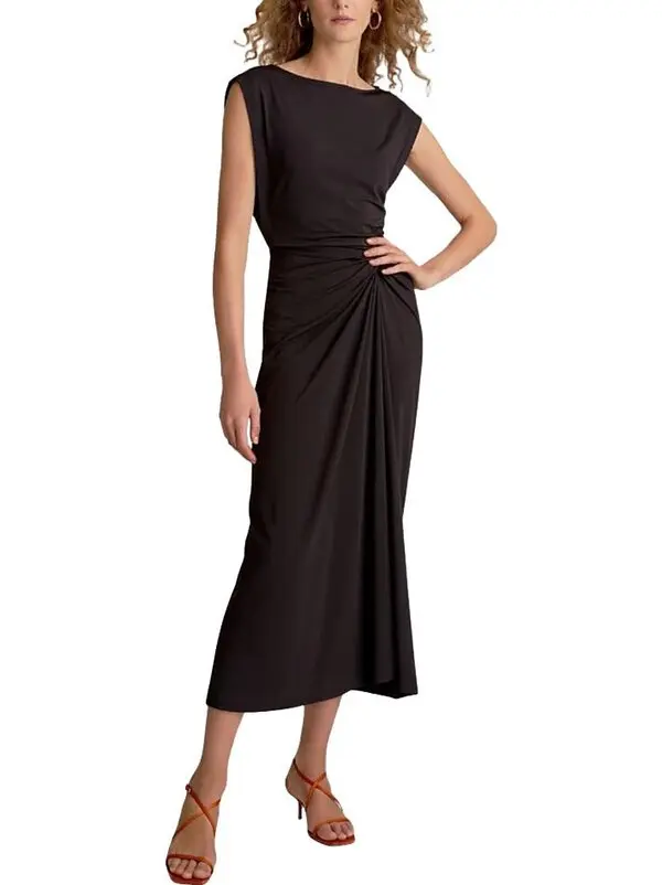 M.M.LAFLEUR Zita Light Jersey Dress - Black