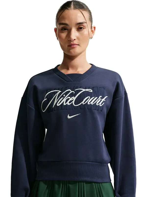 Nike Court Collection Crew-neck Tennis Top - Blue