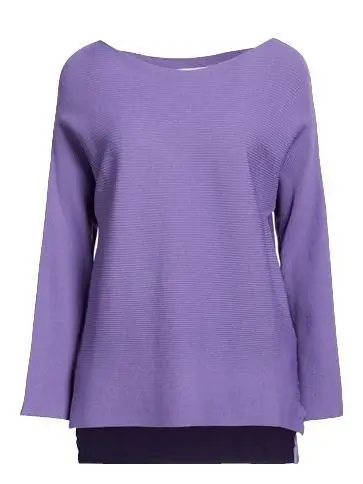 Liviana Conti Knitted Lightweight Sweater - Purple